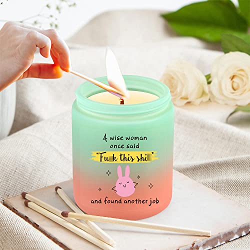 SOGLIM Scented Candle - Inspirational Gifts for New Job, Gift for Coworker Leaving for New Job - Employee Appreciation Gift Going Away Gift for Coworker - Congratulation Coworker Leaving New Job Gifts