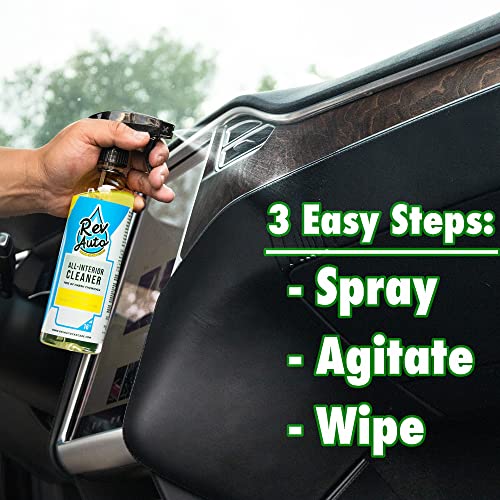 Rev Auto All-Interior Cleaner | Car Interior Cleaner/Car Cleaner Interior Interior Surfaces | Interior Car Cleaner Spray | Car Dashboard Cleaner Spray (16 Fl Oz)