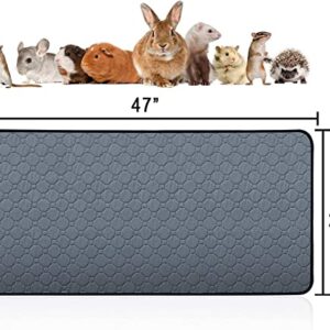 Guinea Pig Cage Liners - Washable Guinea Pig Pee Pads, Waterproof Reusable & Anti Slip Guinea Pig Bedding Fast and Super Absorbent Pee Pad for Small Animals Rabbit Hamster Rat