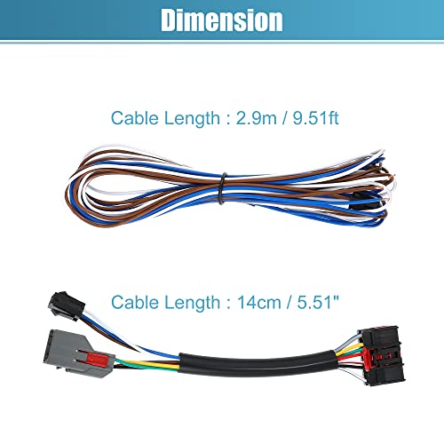 X AUTOHAUX 2 Set Tow Mirrors Wiring Harness Connector 8 Pin to 22 Pin for Ford F150 2015-2019 Trucks Tow Mirror Adapter Mirror Conversion Harness for Turn Signals Puddle Clearance Light