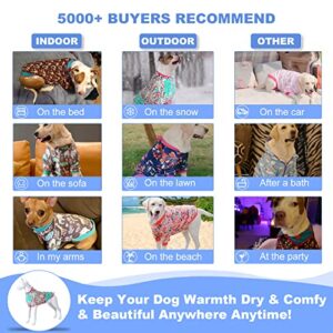 LovinPet Boxer Sweater for Dogs, Lightweight Warm Pet Coats, Skin-Friendly Flannel Fabric Clothes for Dog, Wildlife Lemurs Pastel Prints Dog Clothes, Warm Dog Clothes for Large Dogs Breed,2XL