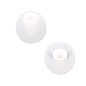 DMZHY 9 Pairs Earbud Tips Replacement Earbud Tips Earbud Replacement Tips Ear Bud Covers Silicone Ear Bud Replacement Pieces Fit for in-Ear Headphones(Inner Hole from 3.8mm-5.1mm Earphones) SML White