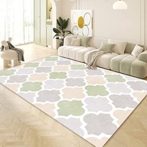 eroyat moroccan area rug 5'x7',machine washable, non-slip and stain resistant indoor carpet,suitable for bedroom living room flat kitchen