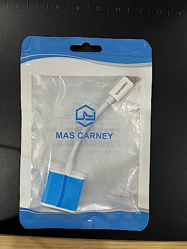 MAS CARNEY Headphone Adapter, USB Type C to 3.5mm Headphone and Charger Adapter Compatible with Pixel 5 4 3 XL, Galaxy S22 S21 S20 S20+ Note 20,Ipad Pro, MacBook