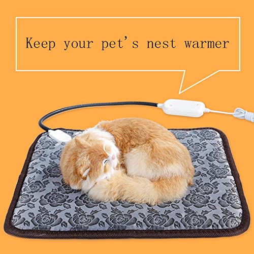 Leadmall Pet Heating Pad, Pet Electric Blanket Waterproof, Anti-bite, Wear-Resistant, Temperature Constant Temperature, Temperature Control, Durable Oxford Cloth