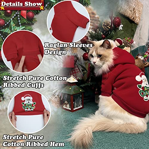 MESHEEN Dog Hoodie for Small Dogs and Cats Made of Soft Comfortable Fabric Embroider Original Cute Pattern, Dog Sweaters Use Warm Brushed Lining Keep Your Pet Cozy