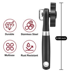 YNNICO Safe Cut Can Opener, Manual Can Opener, Smooth Can Edge, Food Grade Stainless Steel Cutting Blade for Kitchen & Restaurant