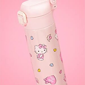 Hello Kitty Stainless Steel Insulated Water Bottle with Handle 500ml- Pink