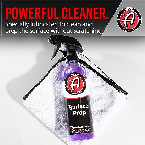 Adam's Surface Prep (16oz) - A Cleaner That Ensures Your Paint is Clean & Ready to Apply Any 9H Top Coat Ceramic Coating After Clay Bar, Car Wash & Orbital Polisher Treatment Purple