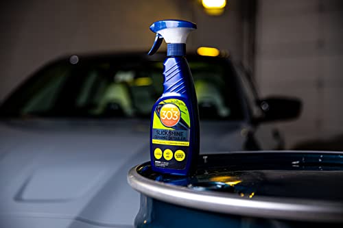 303 (30265 Slick Shine Ceramic Detailer - SiO2 and Carnauba Infused Ceramic Coating - Premium Ceramic Detailing Spray - Increases Shine and Gloss - Works on Paint, Glass, and Wheels - 16Oz