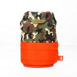 Puffin - The Puffy Beverage Vest, Insulated Can Cooler, Puffin Red/Woodsy Camo