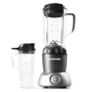 Nutribullet NB50200 1000W Pitcher Blender 32oz Pitcher 24oz Handled To-Go Cup Hot/Cold (Grey)