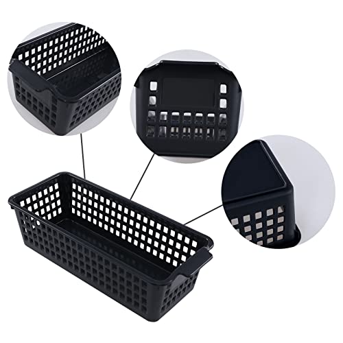 Innouse Slim Plastic Storage Baskets, Small Desktop Baskets, Set of 6