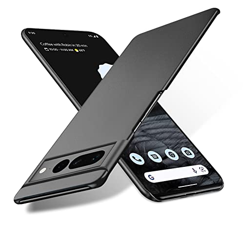 Bastmei Google Pixel 7 Pro 5G Case (2022) - Ultra-Light, Slim Camera Protection Hard PC Cover - Gravel Black