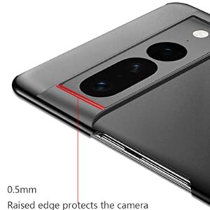 Bastmei Google Pixel 7 Pro 5G Case (2022) - Ultra-Light, Slim Camera Protection Hard PC Cover - Gravel Black