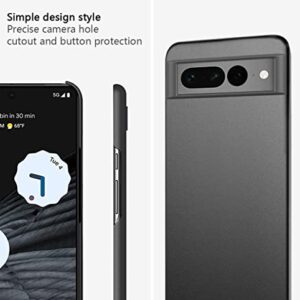 Bastmei Google Pixel 7 Pro 5G Case (2022) - Ultra-Light, Slim Camera Protection Hard PC Cover - Gravel Black