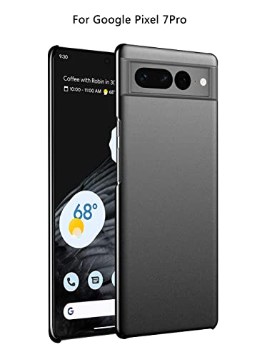 Bastmei Google Pixel 7 Pro 5G Case (2022) - Ultra-Light, Slim Camera Protection Hard PC Cover - Gravel Black