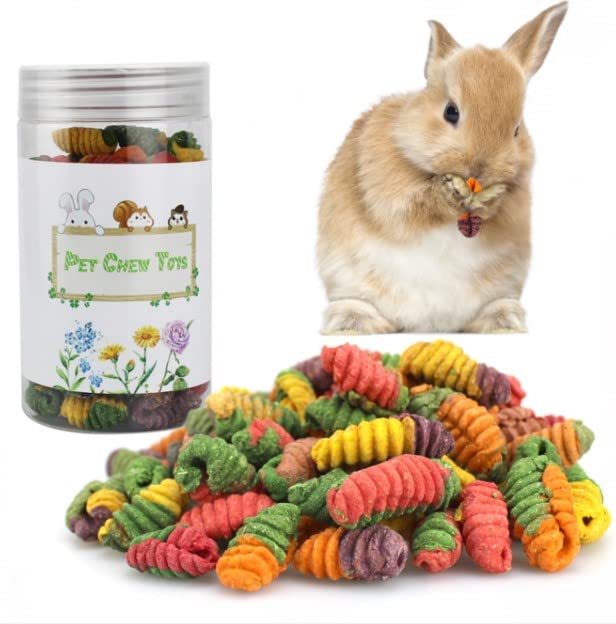 Rabbit Chew Toys,150g Bunny Treats,Guinea Pig Food Natural Small Animal Teeth Molar Toys for Hamster Chinchilla Gerbil Squirrel