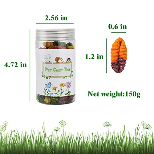 Rabbit Chew Toys,150g Bunny Treats,Guinea Pig Food Natural Small Animal Teeth Molar Toys for Hamster Chinchilla Gerbil Squirrel