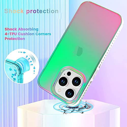 Bonoma iPhone 13 Pro Max Bling Fluorescent Matte Luxury Case - Shockproof, Anti-Skid, Camera & Screen Protector