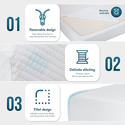 PayLessHere 6 Inch Queen Gel Memory Foam Mattress Fiberglass Free/CertiPUR-US Certified/Bed-in-a-Box/Cool Sleep & Comfy Support