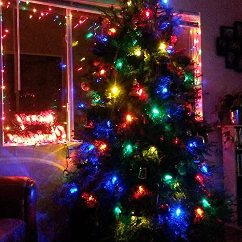 Dazzle Bright 5.5 Inch 100 Pack Christmas Light C9 Stakes + 100 LED 66 FT C9 Christmas String Lights