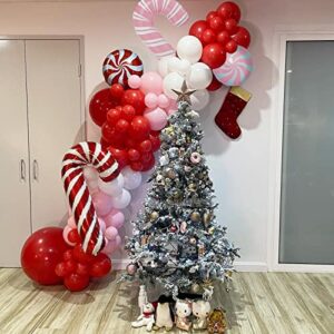 127PCS Pink and Red Balloon Garland Arch Kit DIY Valentines Day Balloons Arch Red Pink White Latex Balloons for Wedding Anniversary Women Girls Valentine’s Mother’s Day Christmas Party Decorations