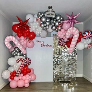 127PCS Pink and Red Balloon Garland Arch Kit DIY Valentines Day Balloons Arch Red Pink White Latex Balloons for Wedding Anniversary Women Girls Valentine’s Mother’s Day Christmas Party Decorations