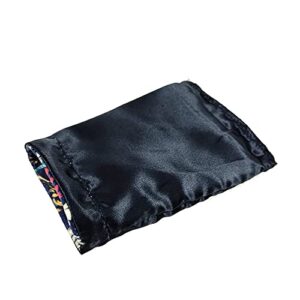 Rollooo 4 Pcs 11 x 15cm Velvet Drawstring Bags Rainbow Jewelry Pouches Black Lining Inside