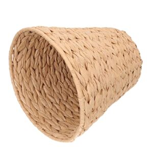 cabilock office decor paper string basket multi- storage basket home trash basket waste basket garbage container toillet paper bin for bathroom bedroom kitchen office wicker basket