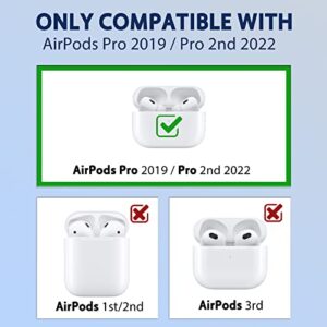 STSNano 2 Packs for AirPods Pro 2019/Pro 2 Gen 2022 Case Soft Cute 3D Anime Kawaii Fun Designer Unique Shell for Apple Airpod Air pods Pro Cover Cases for Men Girls Women Boys Moon Girl Magic Wand