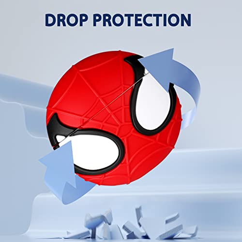 Lupct for Airpods 3 Case Cute Cartoon Character Design Silicone for Apple Air Pods Cover for Kids Girls Boys Shell Funny Fun Cool Unique Stylish Soft Protective Cases for AirPod 3rd(Red Spider)