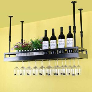 Creative Simplicity Stemware Racks Creative Simplicity Wine Bottle Holder for Wall Mounting Bottle Holder Made of Metal | Creative Simplicity Wine Bottle Holder | Height Adjustable | Hanging Creative