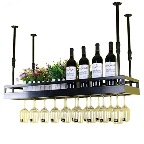 Creative Simplicity Stemware Racks Creative Simplicity Wine Bottle Holder for Wall Mounting Bottle Holder Made of Metal | Creative Simplicity Wine Bottle Holder | Height Adjustable | Hanging Creative