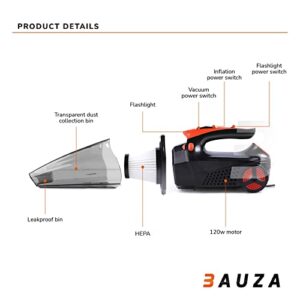 Accessory for car, it is a cleaning kit, a portable and comfortable wireless vacuum cleaner, to clean seats and has enough power to suck up animal hair, leaves everything clean and works at 12 v