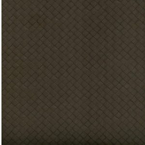 Woven Faux Leather Fabric, Embossed Soft Basketweave Vinyl, Textured Crafts DIY and Upholstery Pleather Sheets - Cut by The Yard (Brown)