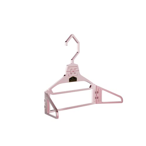 FOLD-N-PACK SMART HANGER (Rose Gold) Save Precious time on Packing, Folding Clothes, Travelling with Our Foldable Hanger That fits Perfectly into Carry on Luggage.