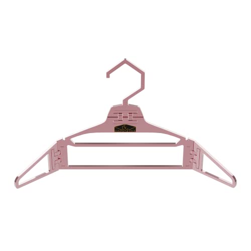 FOLD-N-PACK SMART HANGER (Rose Gold) Save Precious time on Packing, Folding Clothes, Travelling with Our Foldable Hanger That fits Perfectly into Carry on Luggage.