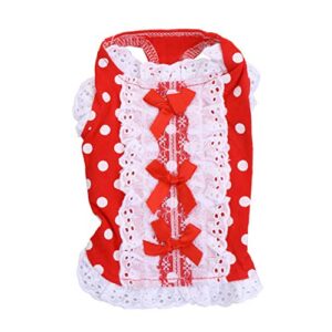 iplusmile up summer skirt pet small clothes hamster animal doggie outfits red for vest indoor bunny dog wedding rabbit red- chinchilla s design puppy pig dress apparel cat