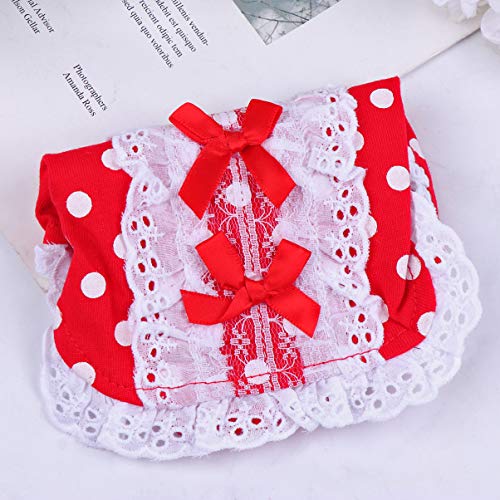 iplusmile Up Summer Skirt Pet Small Clothes Hamster Animal Doggie Outfits Red for Vest Indoor Bunny Dog Wedding Rabbit Red- Chinchilla S Design Puppy Pig Dress Apparel Cat