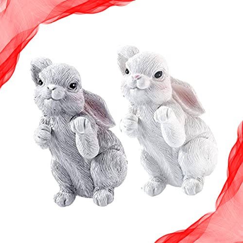 Cabilock Free Gray Kitchen Beckoning Towel Adhesive Bag Sundries Hanging Coat Rabbit Clothes Shape Shaped Wall Hangers Organizer Resin Hanger Figurine Door Bathroom Punch Hat Bunny Hooks