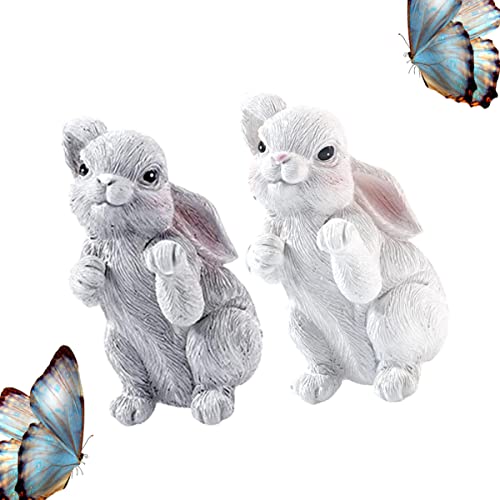 Cabilock Free Gray Kitchen Beckoning Towel Adhesive Bag Sundries Hanging Coat Rabbit Clothes Shape Shaped Wall Hangers Organizer Resin Hanger Figurine Door Bathroom Punch Hat Bunny Hooks