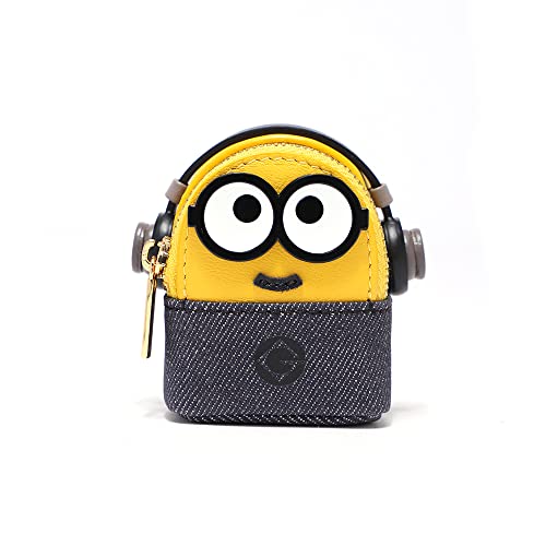 FION x Minion Mini Pouch Small Nano Bag for Airpods Cute Earphone Case Tiny Coin Purse with Removable Crossbody Strap