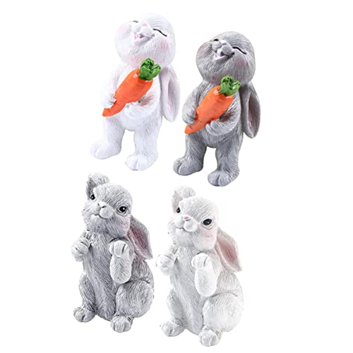 Cabilock Shape Hat Gray Free Hooks Resin Patterns Cartoon Rabbit Door Coat Room Bag Hanging Rack Punch Kitchen Wall Bathroom Towel Shaped Hangers White Hook Adhesive Sundries Four