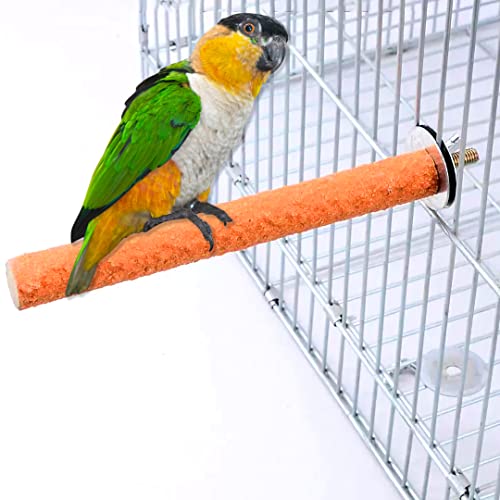 10 Pack Bird Perch, Bird Stand Set Bird Cage Accessories Natural Wood Toy Perch Parrot Toys Natural Branch Standing Stick for Budgies Love Birds Finches Small and Medium-Sized Bird Toys