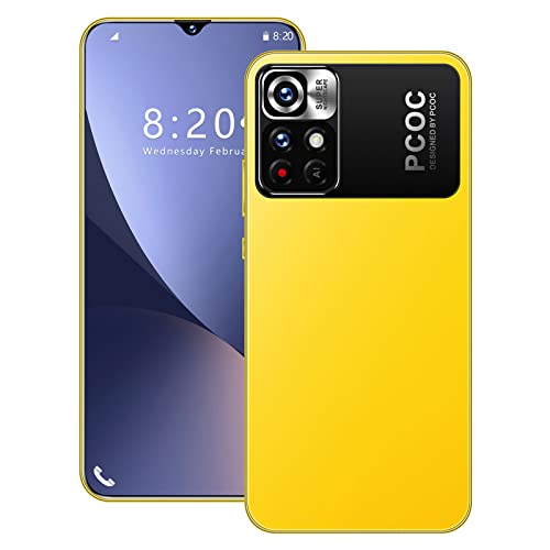 Android Smart Phone, 2022 Android 8.1 HD Full Screen Phone Smart Phone Unlocked Mobile Phone, 6.3-inch Unlocked Smartphones, 2800mAh, Dual SIM, 1GB ROM+8GB ROM (Yellow)