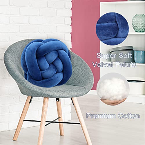 Xiashrk Knot Rose Ball Pillow, Decorative Flower Cushion Home Decor Plush Throw Knotted Pillow for Bed Couch, Household Throw Knot Pillow Floor Decorative Cushion for Home Living Room