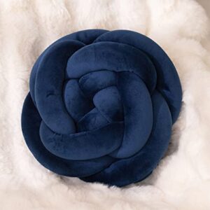 Xiashrk Knot Rose Ball Pillow, Decorative Flower Cushion Home Decor Plush Throw Knotted Pillow for Bed Couch, Household Throw Knot Pillow Floor Decorative Cushion for Home Living Room