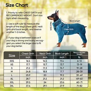 YOHOD Dog Winter Coat, Soft Fleece Pullover Pajamas, Pet Windproof Warm Cold Weather Jacket Vest Cozy Onesie Jumpsuit Apparel Outfit Clothes for Small, Medium, Large Dog Walking Hiking Travel Sleep