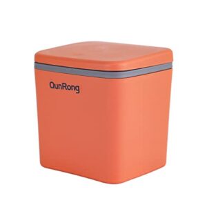 stobok can: powder with bathroom bedroom desktop lovely desk top lid can multi- small pot orange garbage rubbish home bin automotive bucket dustbin container press kitchen